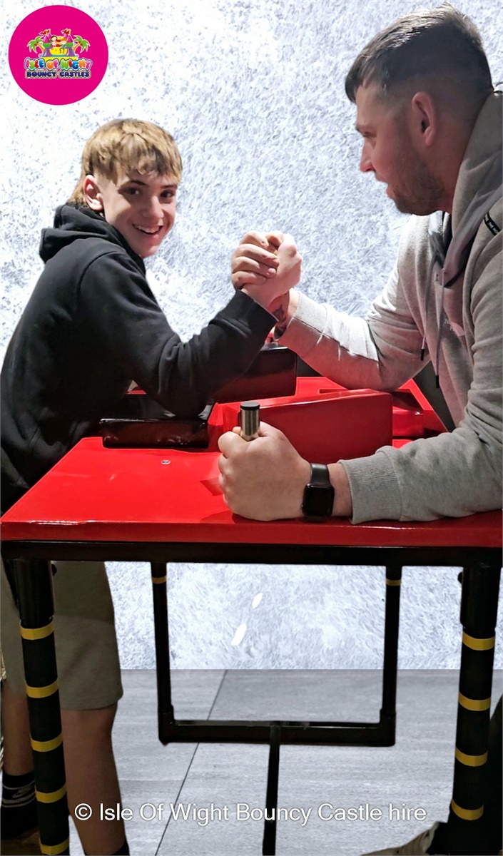 Arm wrestling table - Bouncy Castle Hire and party hire in Isle Of ...