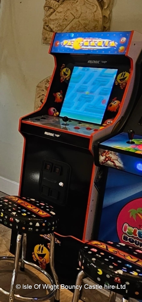 Stand up pac-man mania arcade machine - Bouncy Castle Hire and party ...
