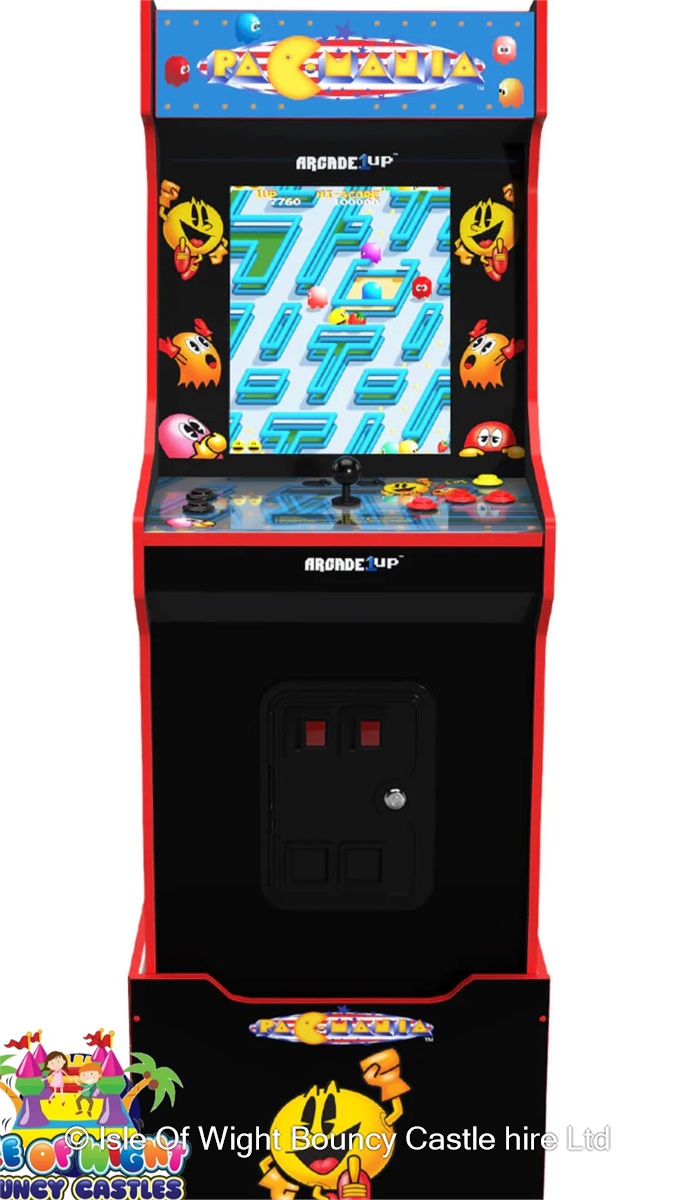 Stand up pac-man mania arcade machine - Bouncy Castle Hire and party ...